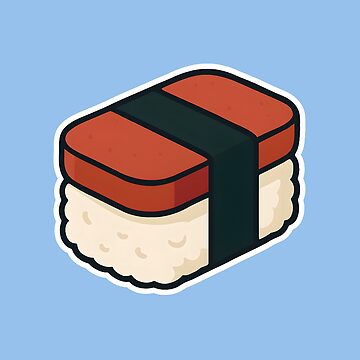 "Musubi Supreme – Clean Vector Art Sticker | Bold Modern Japanese Food ...