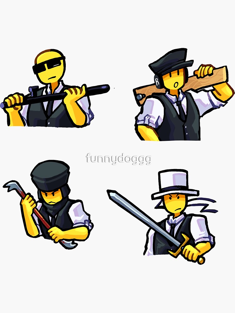 "Forsaken : The Mafioso’s Henchmen" Sticker for Sale by funnydoggg ...