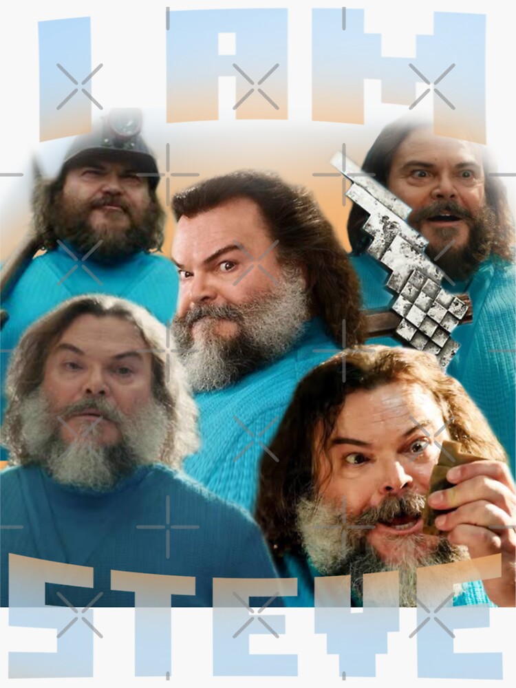 "I am Steve Minecraft Movie" Sticker for Sale by slmccl | Redbubble