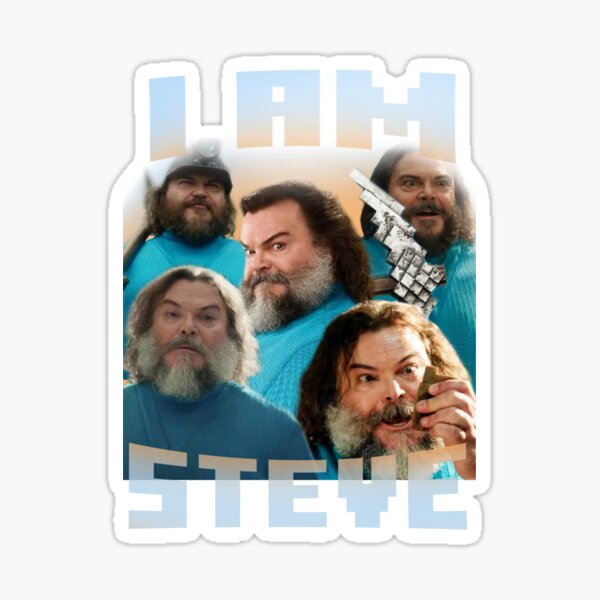 "I am Steve Minecraft Movie" Sticker for Sale by slmccl | Redbubble