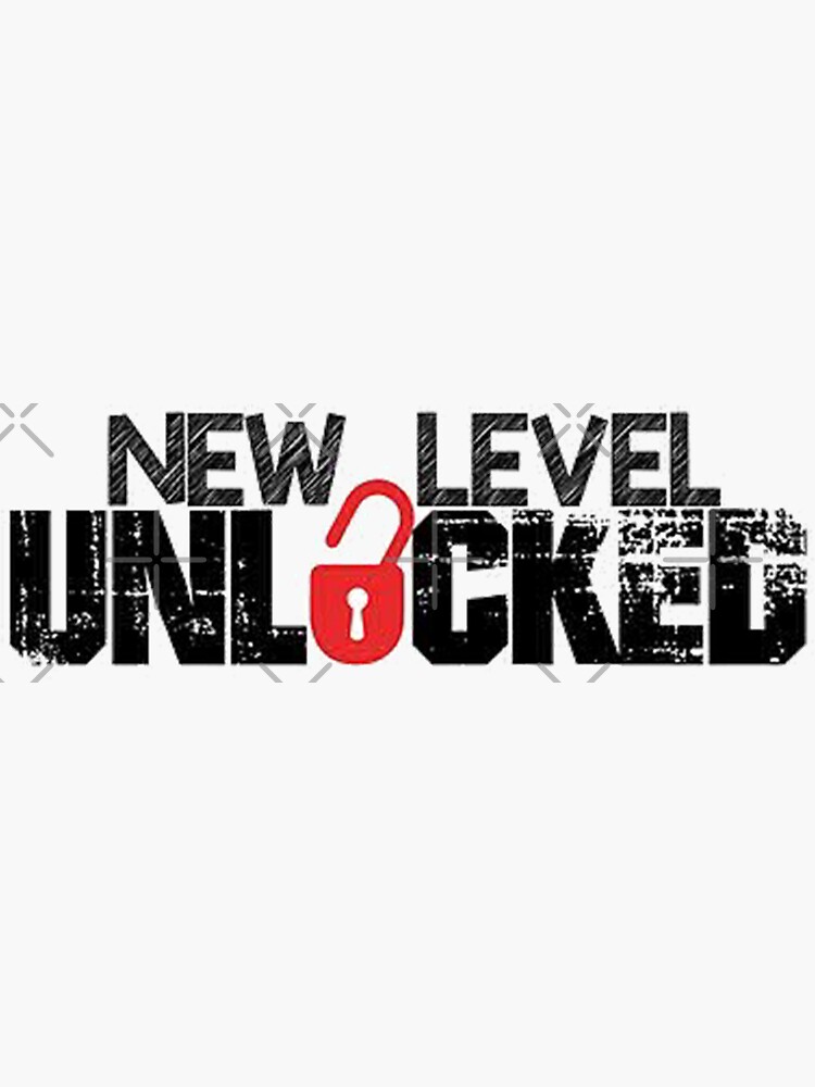 "EBAZON ALKALINE NEW LEVEL UNLOCK " Sticker for Sale by ebazon | Redbubble