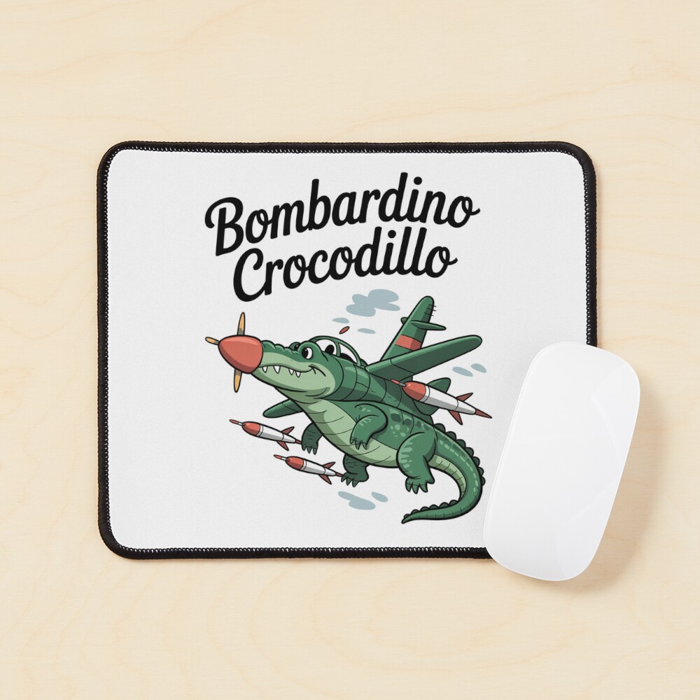 "Bombardino Crocodillo Italian Cartoonish Brainrot" Sticker for Sale by ...
