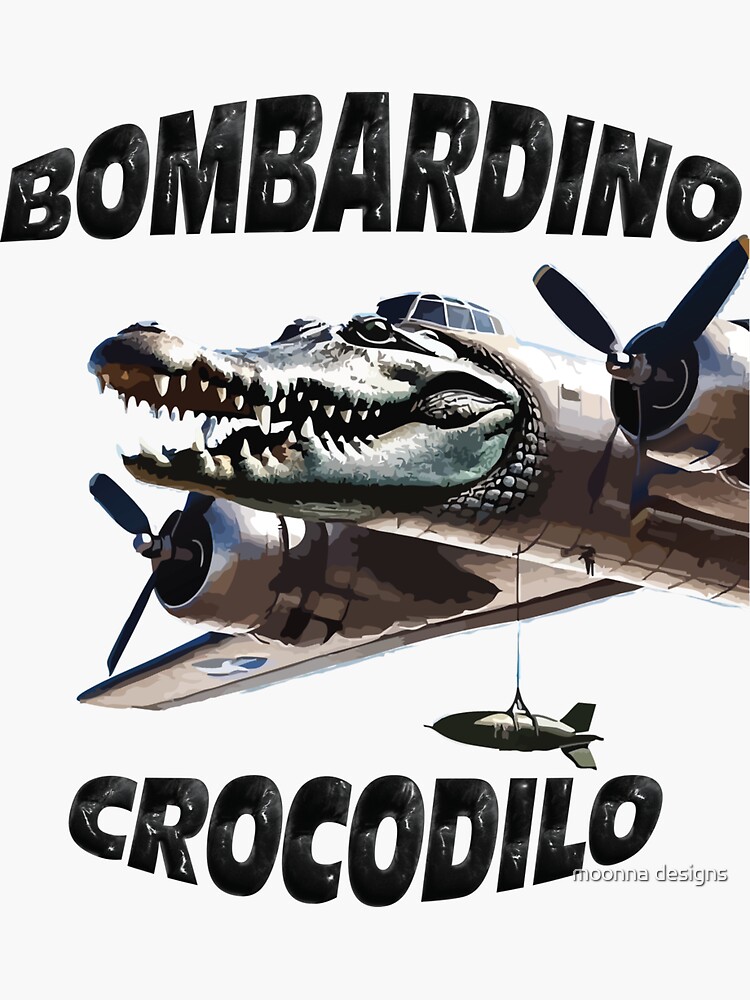 "Bombardino Crocodilo" Sticker for Sale by saraholiveira06 | Redbubble