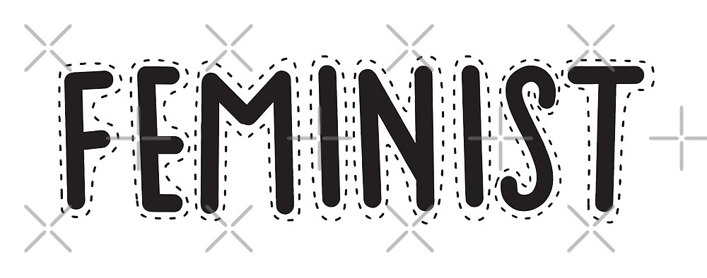 "Feminist textile organic style black and white (on white background ...