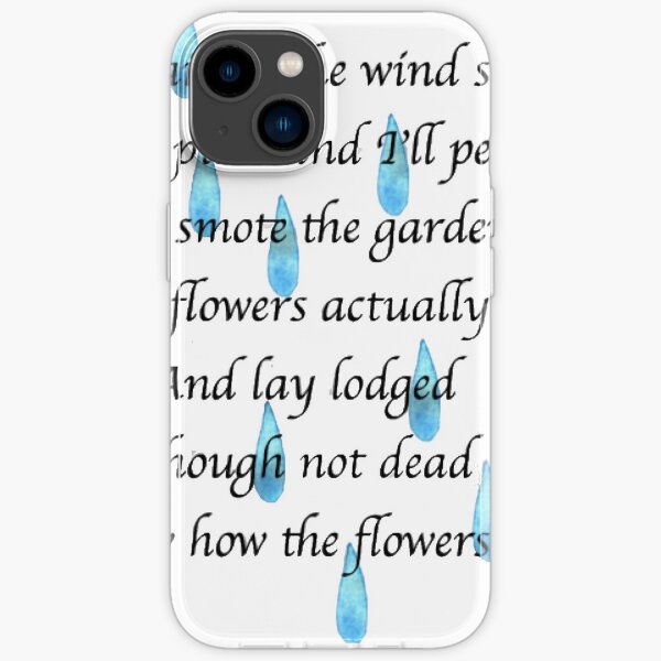"Lodged Robert Frost Poem Rain" iPhone Case for Sale by EmberHolmes ...