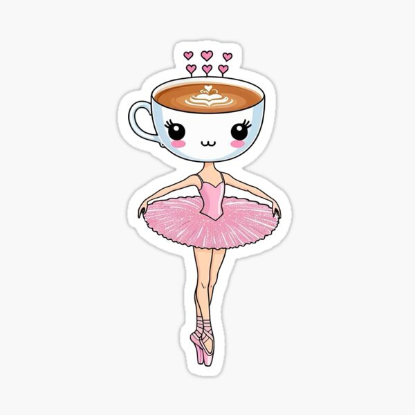 "Ballerina Capuchina – Italian Brainrot - Cappuccino" Sticker for Sale ...