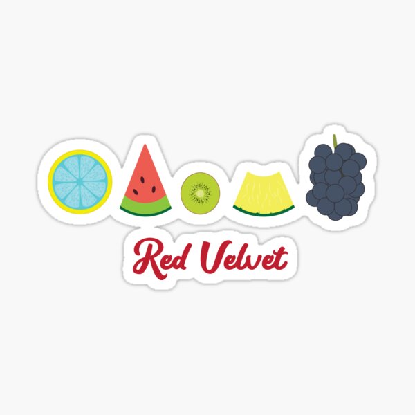 "Red Velvet" Sticker for Sale by devaney-ashley | Redbubble