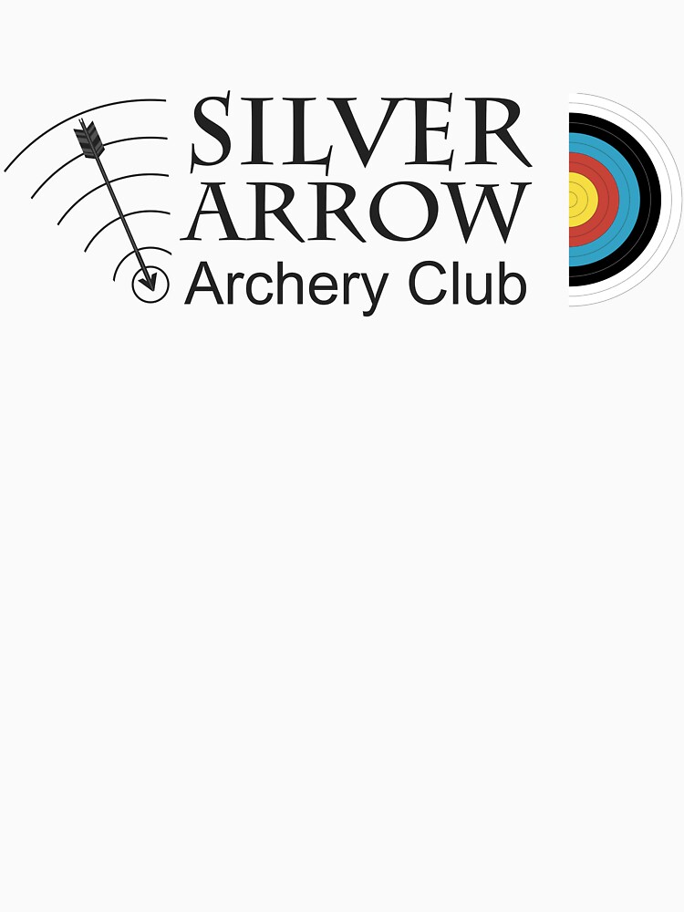 "Silver Arrow Archery Club Logo and Target" Long Sleeve T-Shirt for ...