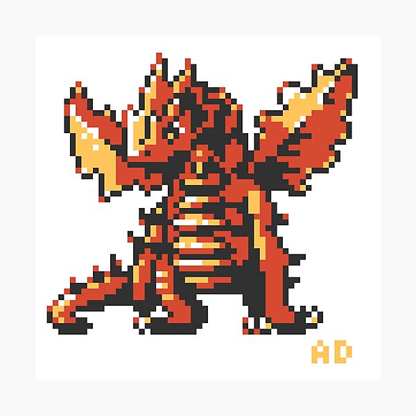 "8-bit Dragon" Photographic Print for Sale by e-pona | Redbubble