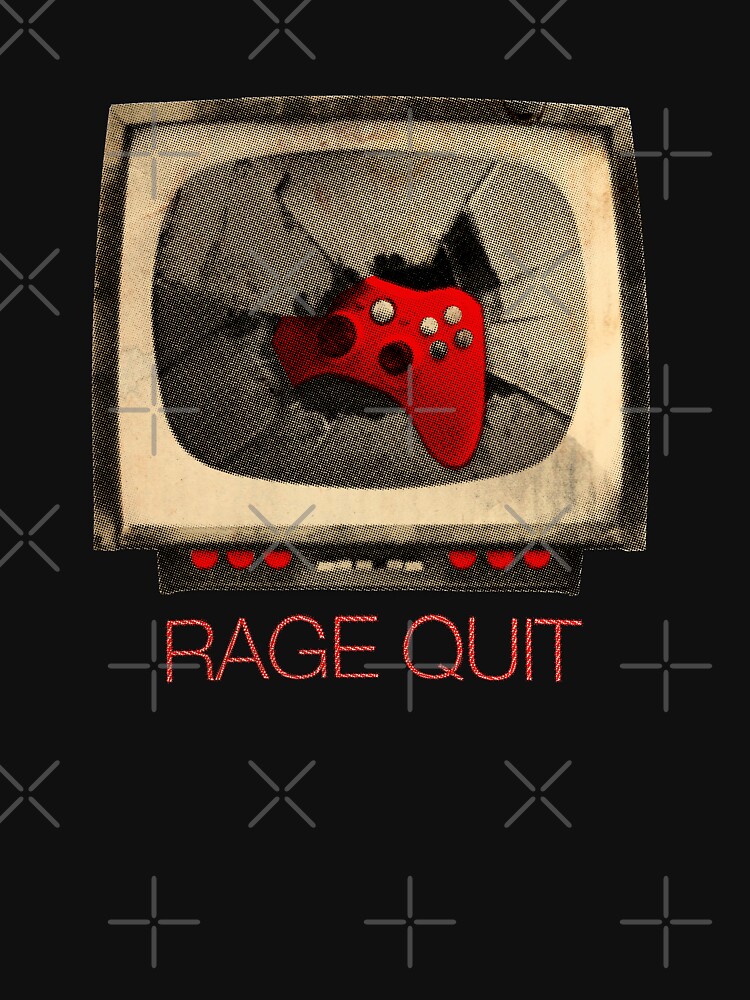 "RAGE QUIT" T-shirt by thehorror | Redbubble