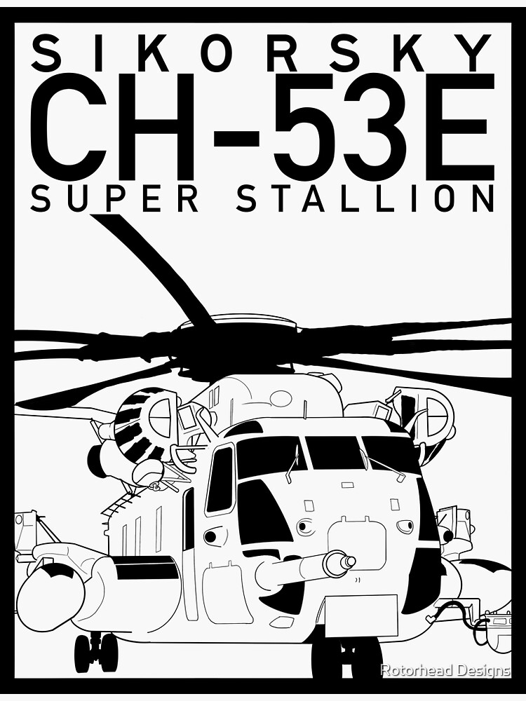 "CH-53E" Sticker for Sale by heinle | Redbubble