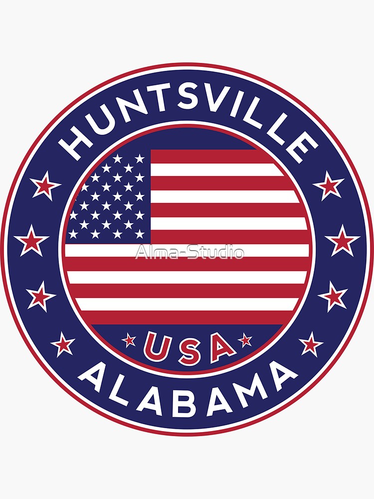 "Huntsville, Alabama" Sticker for Sale by Alma-Studio | Redbubble