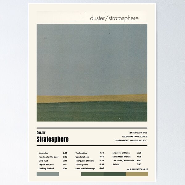 "Duster - "Stratosphere"" Poster for Sale by therealREDACTED | Redbubble