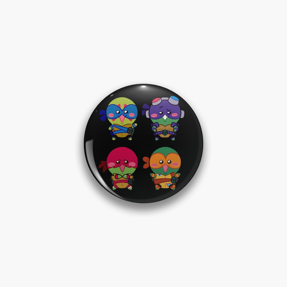"Rise of the TMNT mini chibis" Sticker by Lanthart | Redbubble