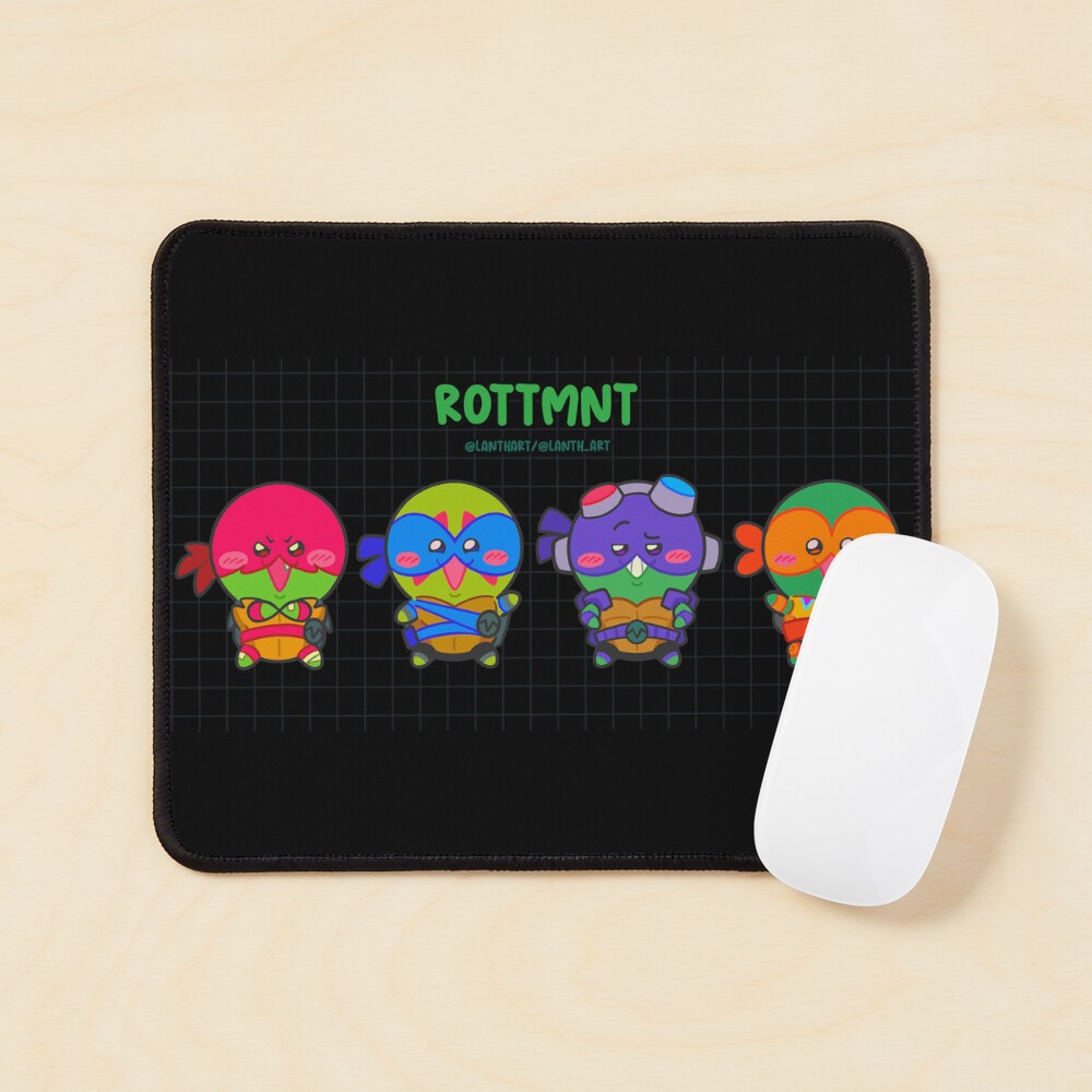 "Rise of the TMNT mini chibis" Sticker by Lanthart | Redbubble