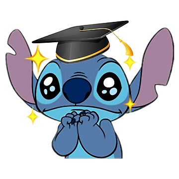 " Stitch graduation" Sticker for Sale by PerlaYourstyle | Redbubble