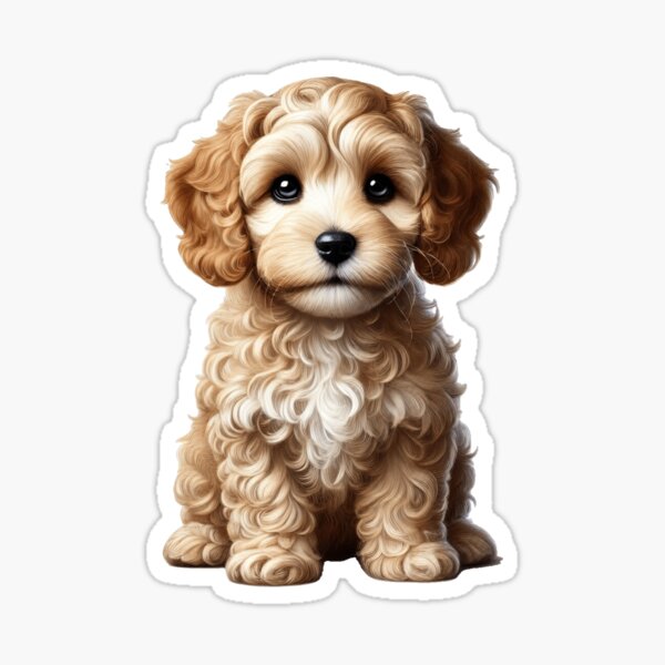 " super cute cockapoo puppy" Sticker for Sale by nicnacc | Redbubble