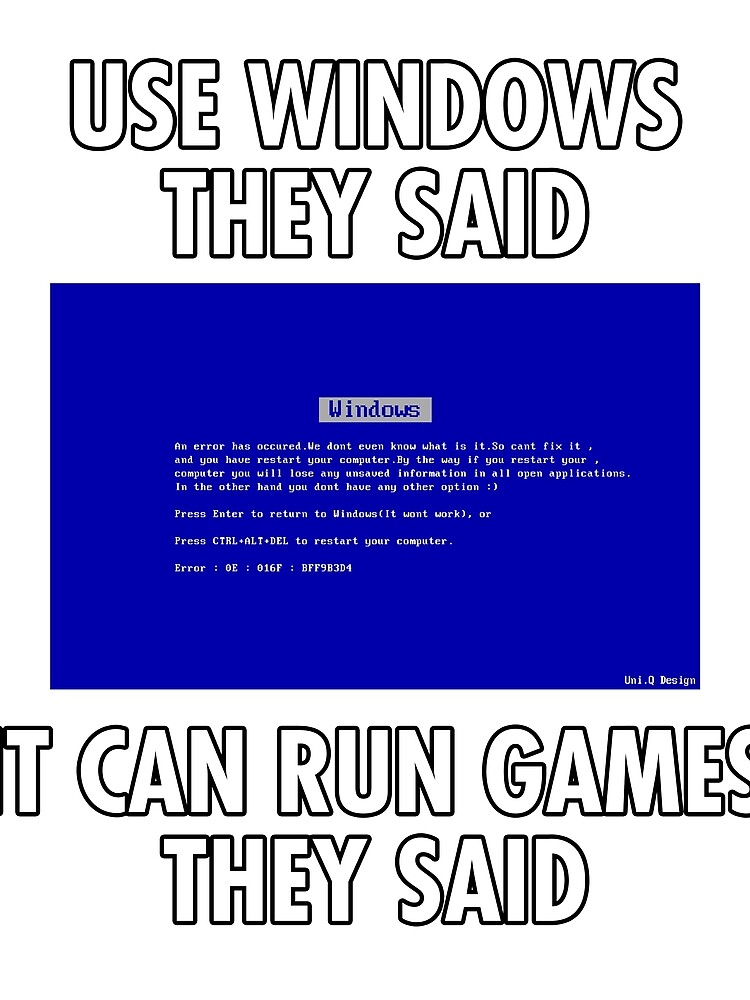 "Use Windows they said - Funny Blue Screen" Scarf by nikolap99 | Redbubble