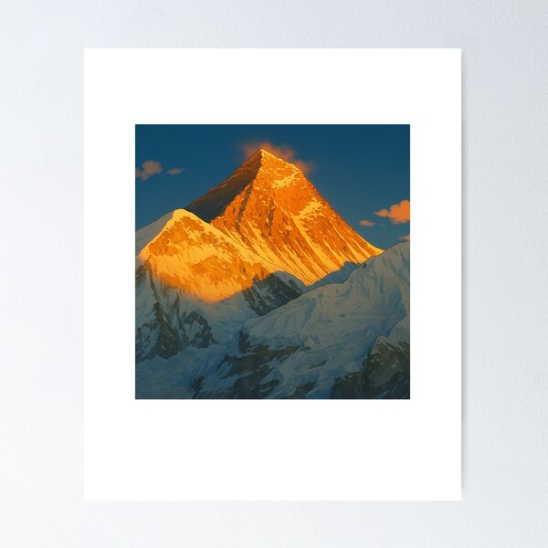 "Mount Everest Gift for Nepal Nepalese Nepali" Poster for Sale by ...
