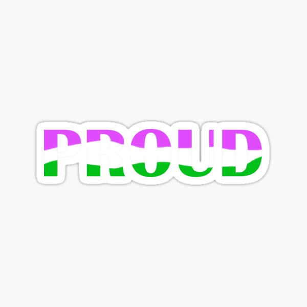 "Genderqueer Pride" Sticker by marseclipse | Redbubble