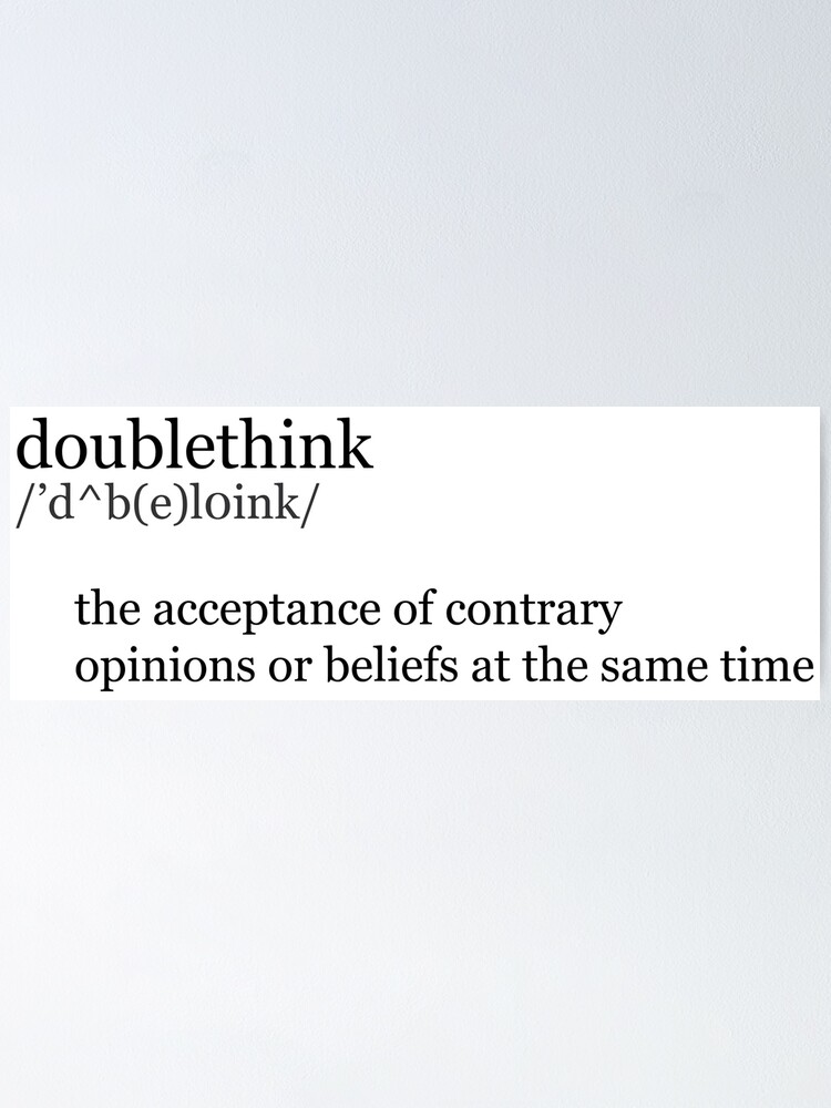 "Double Think 1984" Poster for Sale by HenryBourke767 | Redbubble