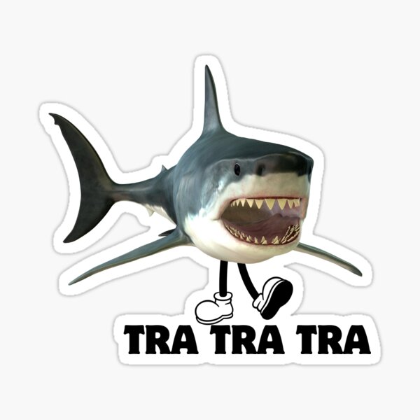 "Tralalero Tralalaa tiburon" Sticker for Sale by novaldesign | Redbubble