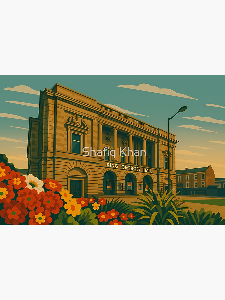 "King George’s Hall – Blackburn’s Grand Entertainment Venue" Sticker ...