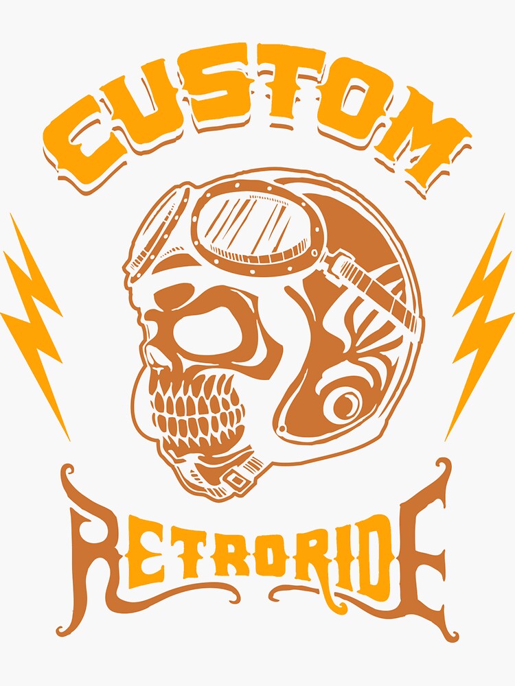 "Custom RetroRide" Sticker for Sale by All-Streets | Redbubble