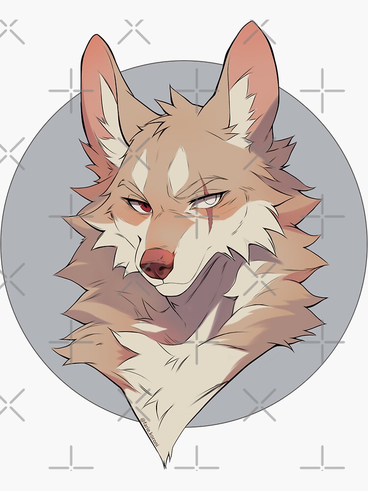 "Copy of Furry Wolf" Sticker for Sale by FarieKoroni | Redbubble