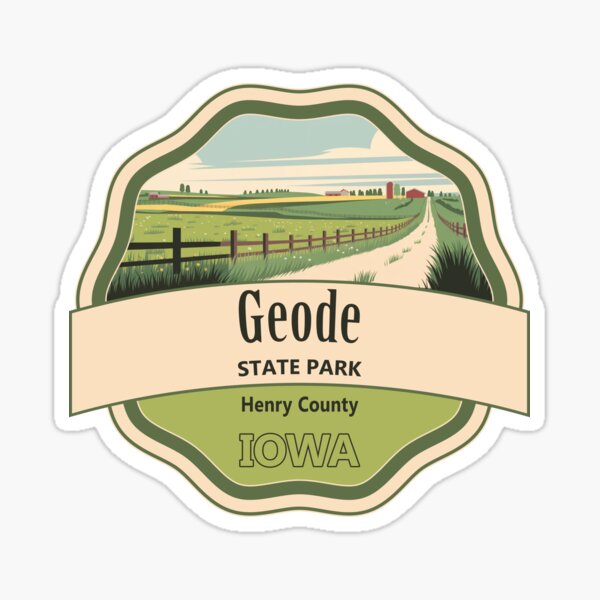"Geode State Park, Henry County, Iowa" Sticker for Sale by Wanderful ...