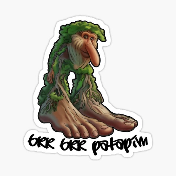 "Brr brr Patapim Italian Monkey Brainrot" Sticker for Sale by ...
