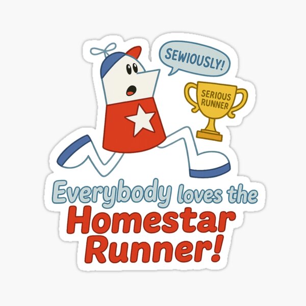 "Everybody Loves Homestar Runner" Sticker for Sale by Imagequest ...