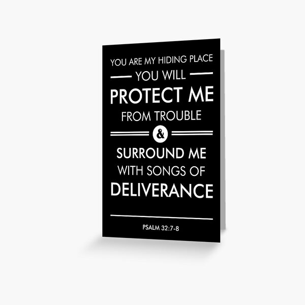  Psalm 32 7 8 Spiritual Wall Art Bible Verses Art Minimalist