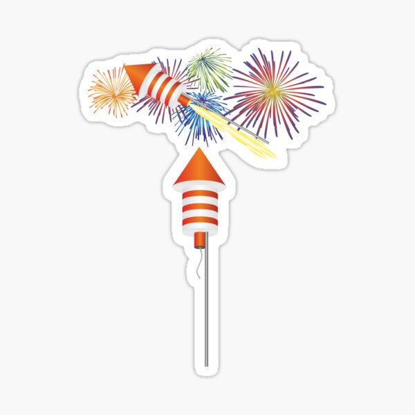 "Fireworks" Sticker by Proxzor | Redbubble