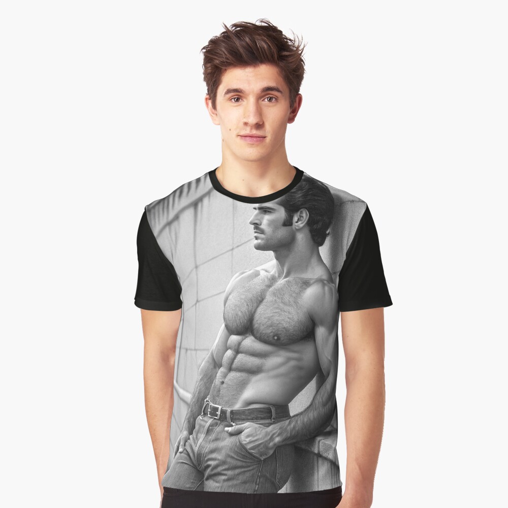 "Muscular male posing against wall" Poster for Sale by gayishdesign ...