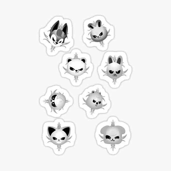 "Evil SKZOO Leebit, dominATE World tour Stray Kids" Sticker by BokieMD ...