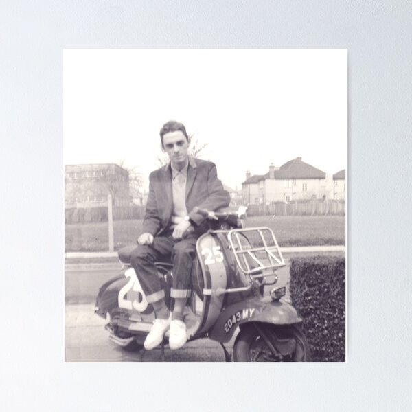 "Mods 1964 Scooter Club" Poster for Sale by Linkbekka | Redbubble