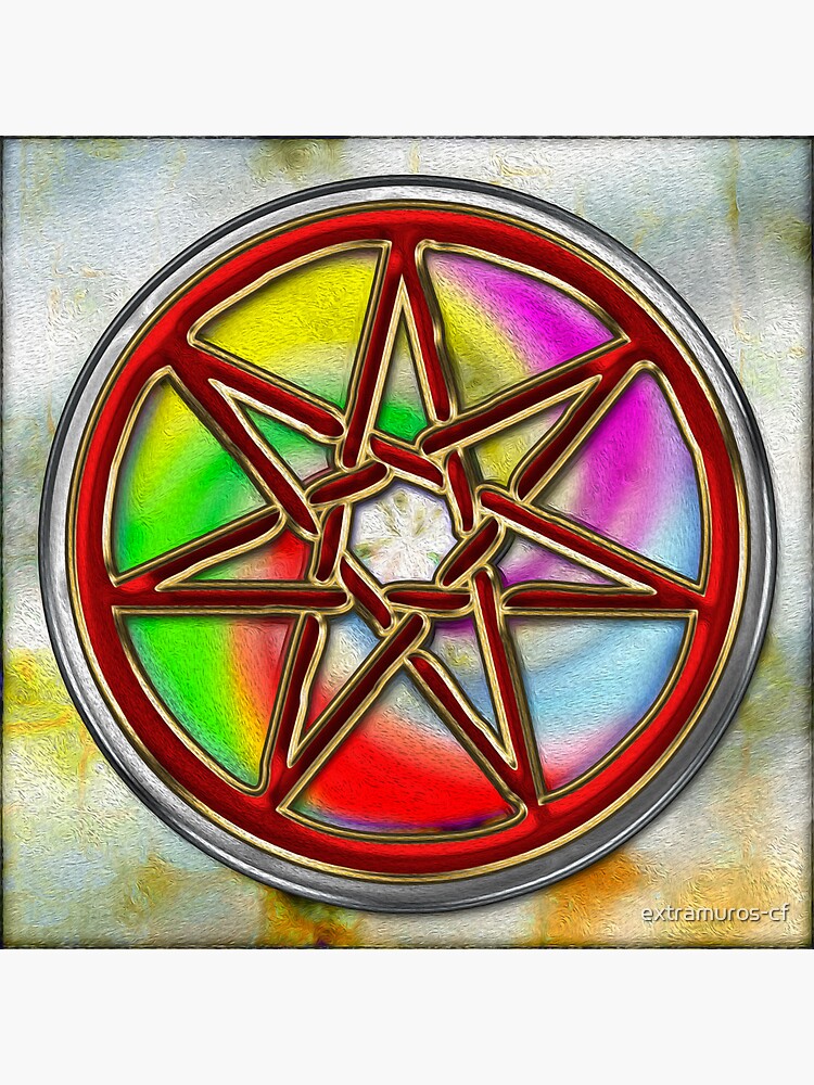 "Septagram 04" Sticker by extramuros-cf | Redbubble