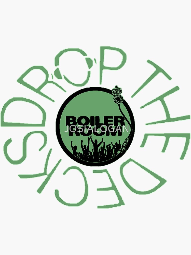 "Drop The Decks Boiler Room Crowd Military Green " Sticker for Sale by ...