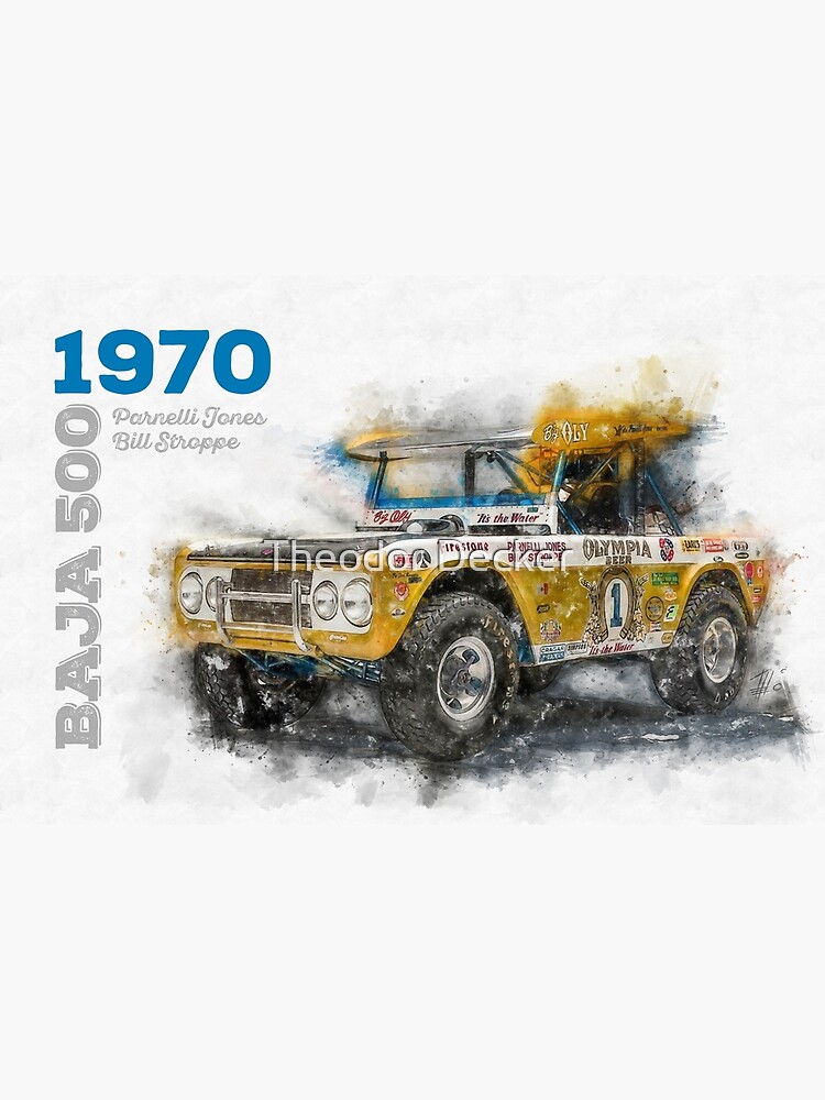 "Parnelli Jones, Bill Stroppe, Ford Bronco 'Big Oly', 1970" Poster for ...