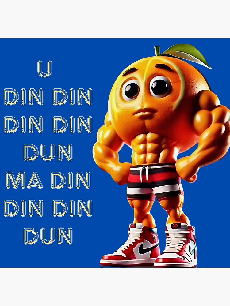 "U Din Din Din Din Dun Ma Din Din Din Dun - Italian Brainrot" Sticker for Sale by Soto375 ...