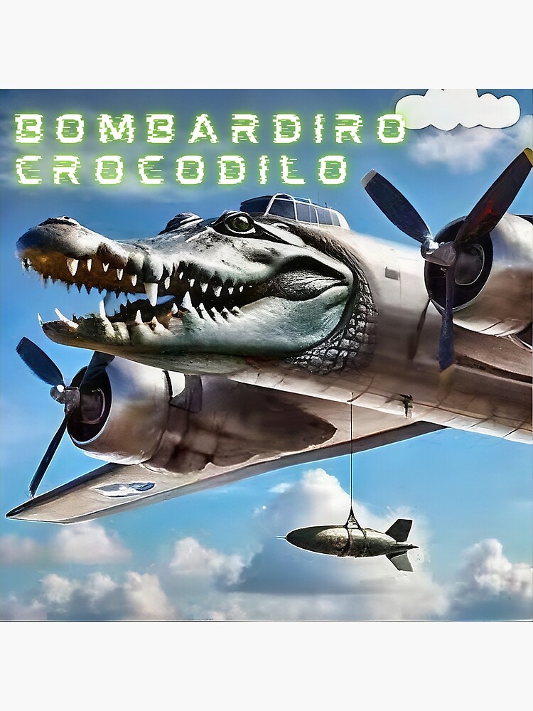 "Bombardiro Crocodilo - Italian Brainrot" Poster for Sale by Soto375 ...