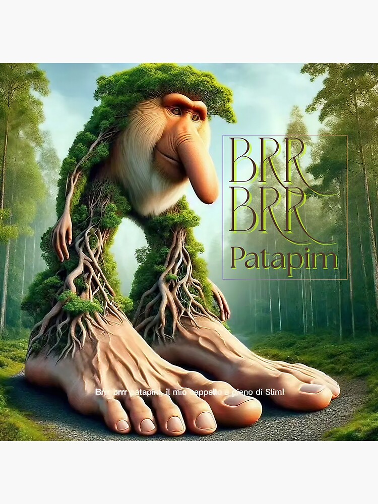 "Brr Brr Patapim - Italian Brainrot" Poster for Sale by Soto375 | Redbubble