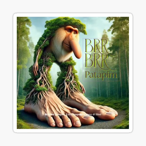 "Brr Brr Patapim - Italian Brainrot" Sticker for Sale by Soto375 ...