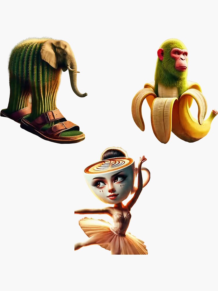 "Italian Brainrot Pack 2" Sticker for Sale by Soto375 | Redbubble