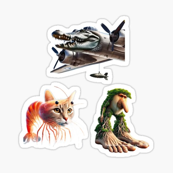 "Italian Brainrot Pack 4" Sticker for Sale by Soto375 | Redbubble