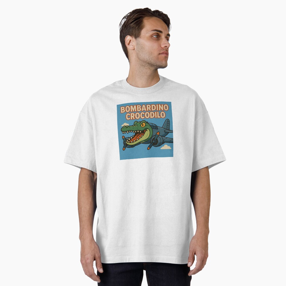 "Bombardino Crocodilo – Viral Meme Plane Crocodile Design" Sticker for ...