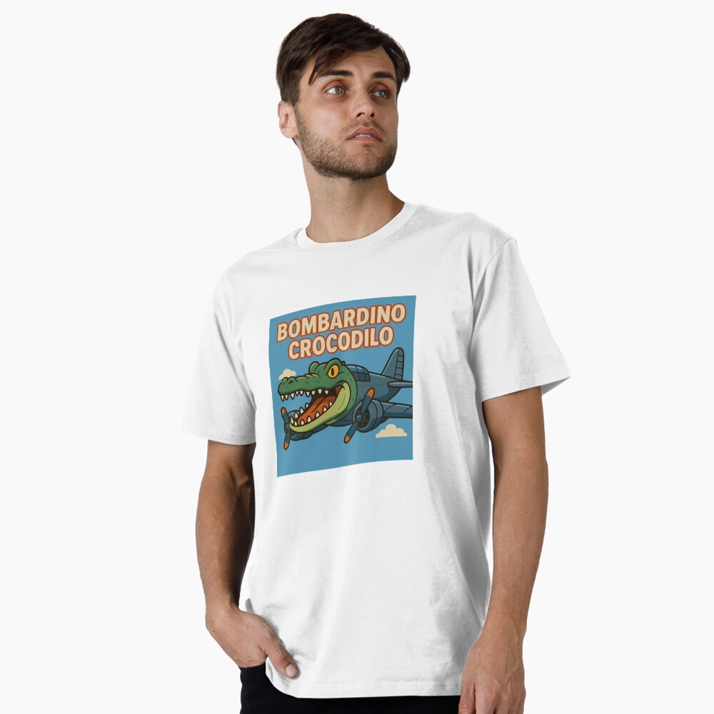 "Bombardino Crocodilo – Viral Meme Plane Crocodile Design" Sticker for ...