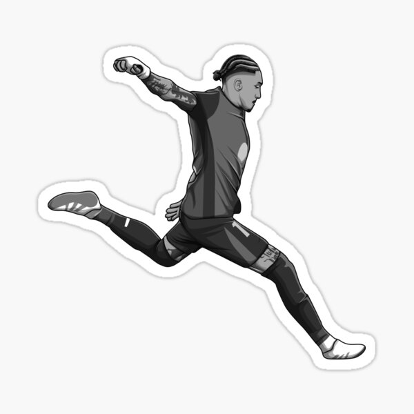 "Raphinha Black and White Version" Sticker for Sale by Aldduardo ...