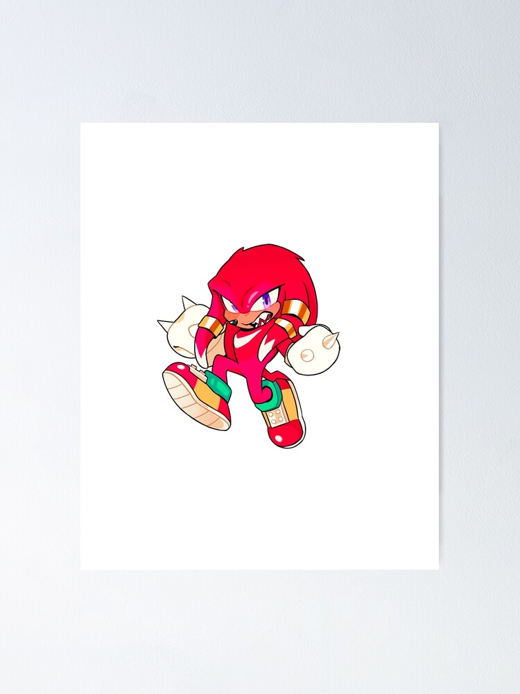 "Knuckles - Sonic the Hedgehog" Poster by mimicoartt | Redbubble
